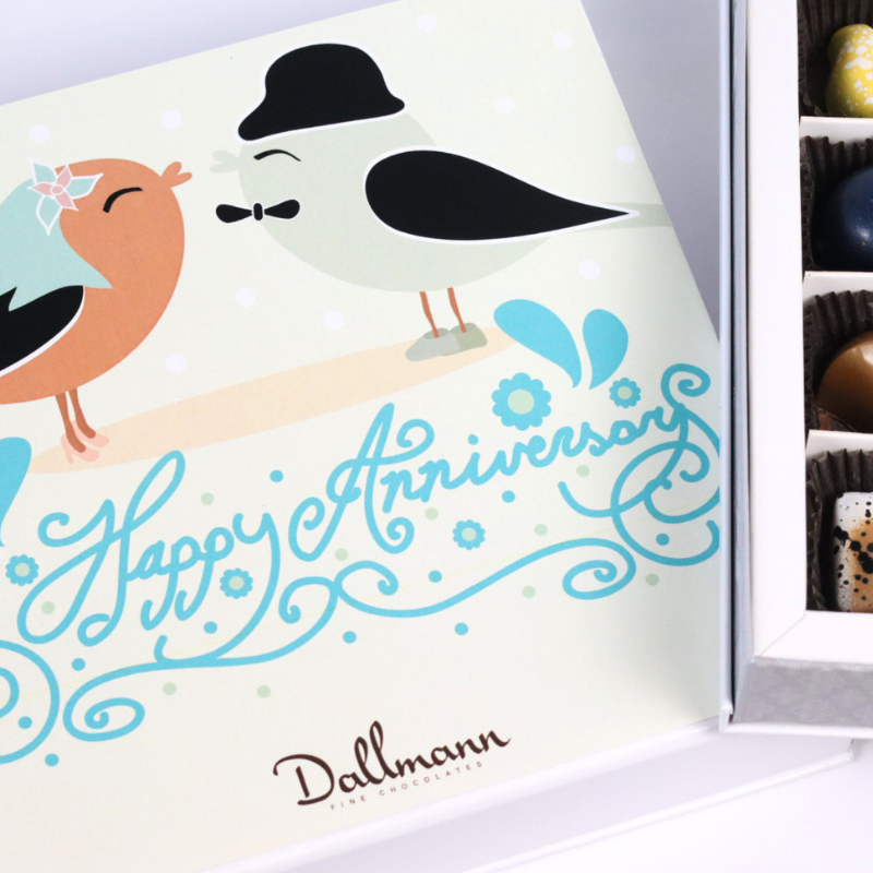 Dallmann's - Vegan Happy Anniversary - Gourmet Chocolate Box - 16 Pc