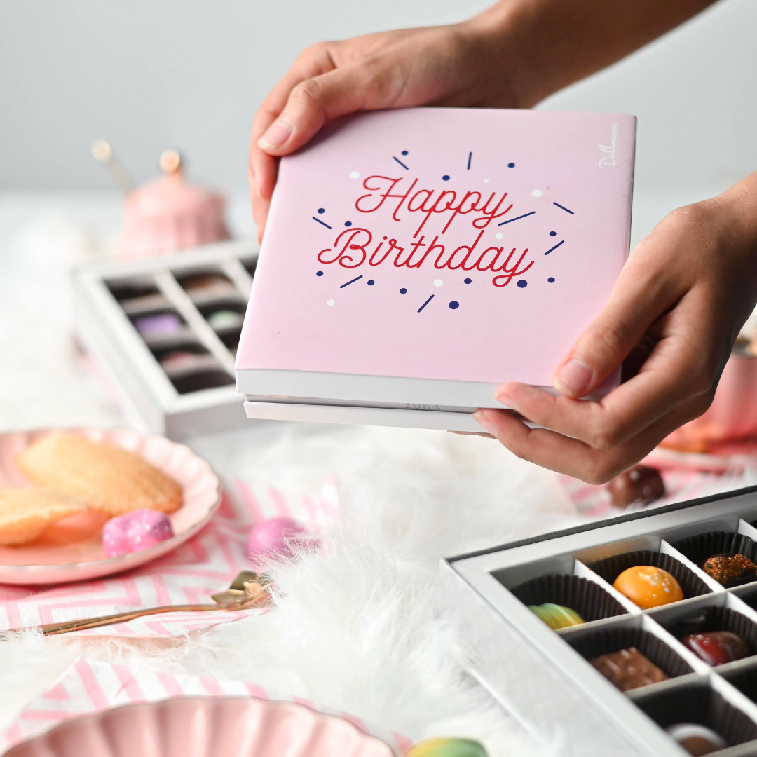 Dallmann Confections Happy Birthday Chocolate Box 25 Piece