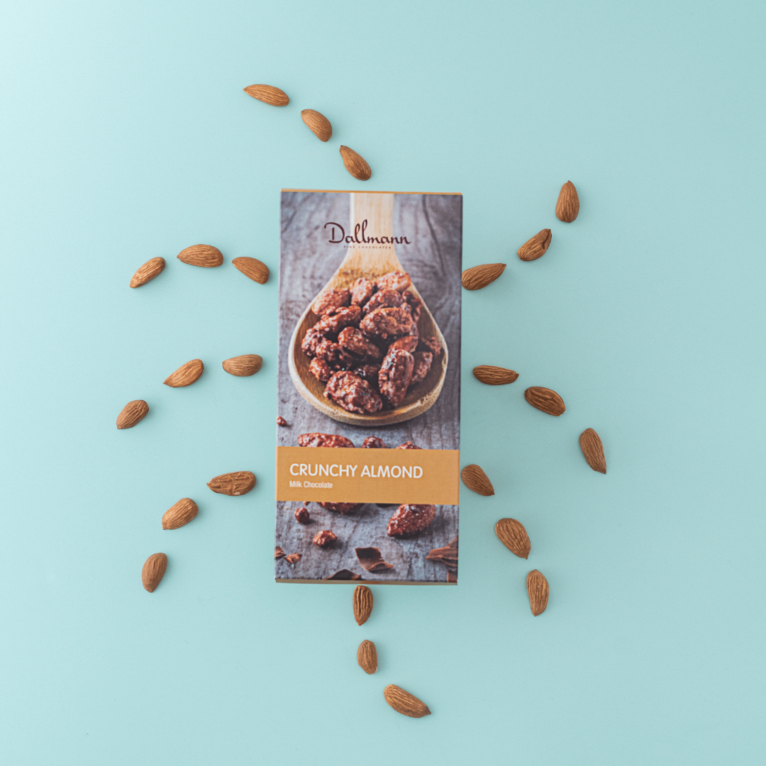 Milk Chocolate Crunchy Almond Chocolate Bar | Dallmann