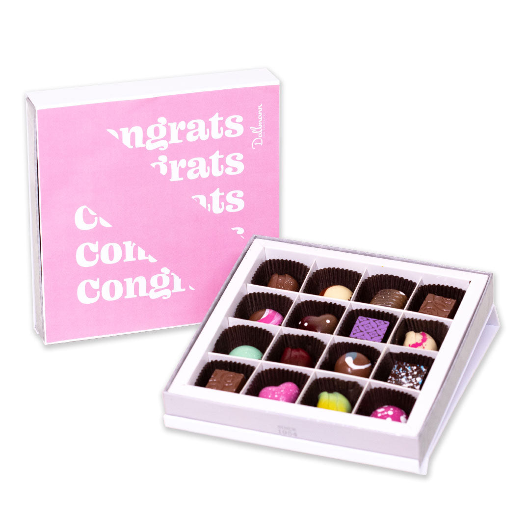 16pc Congratulations Chocolate Gift Box - Dallmann Confections